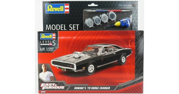 Revell - Model Set, Fast & Furious - Dominics 1970 Dodge Charger 67693 ...