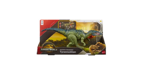 Mattel Jurassic World - Rebirth Gigantic Thrashers, Tyrannotitian JCL75 ...