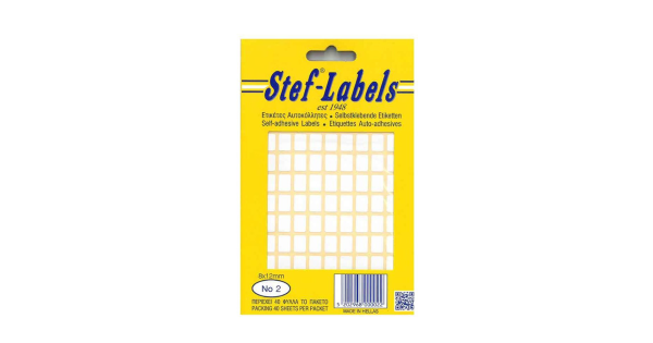 Stef-Labels - Ετικέτες Αυτοκόλλητες No2 8x12mm Πακέτο 40φ. (110 ...