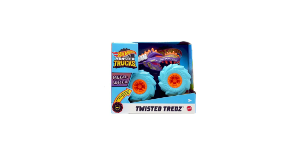 Mattel Hot Wheels - Monster Trucks Twisted Tredz, Mega Wrex Vehicle ...